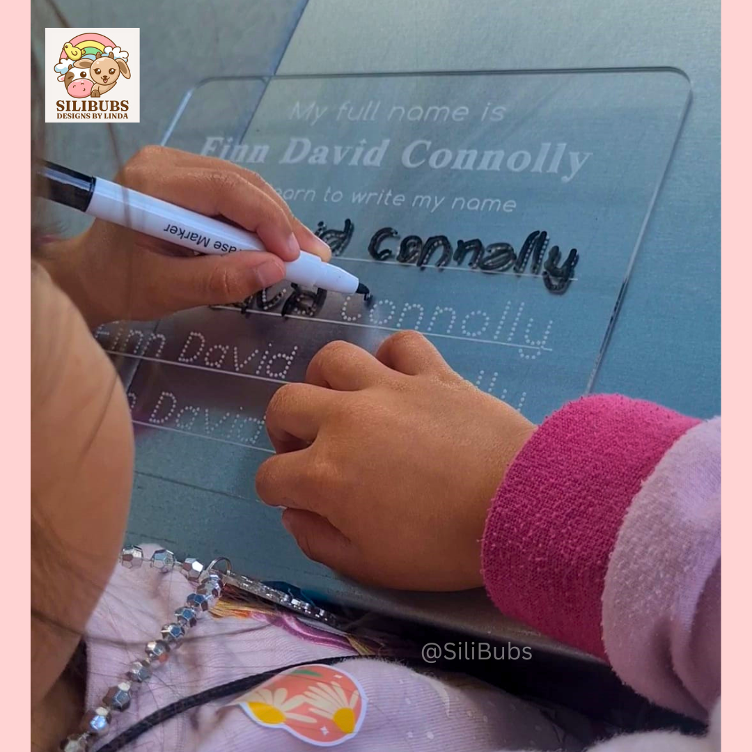 Personalized Whiteboard Name Reusable Cursive Handwriting Worksheet ...